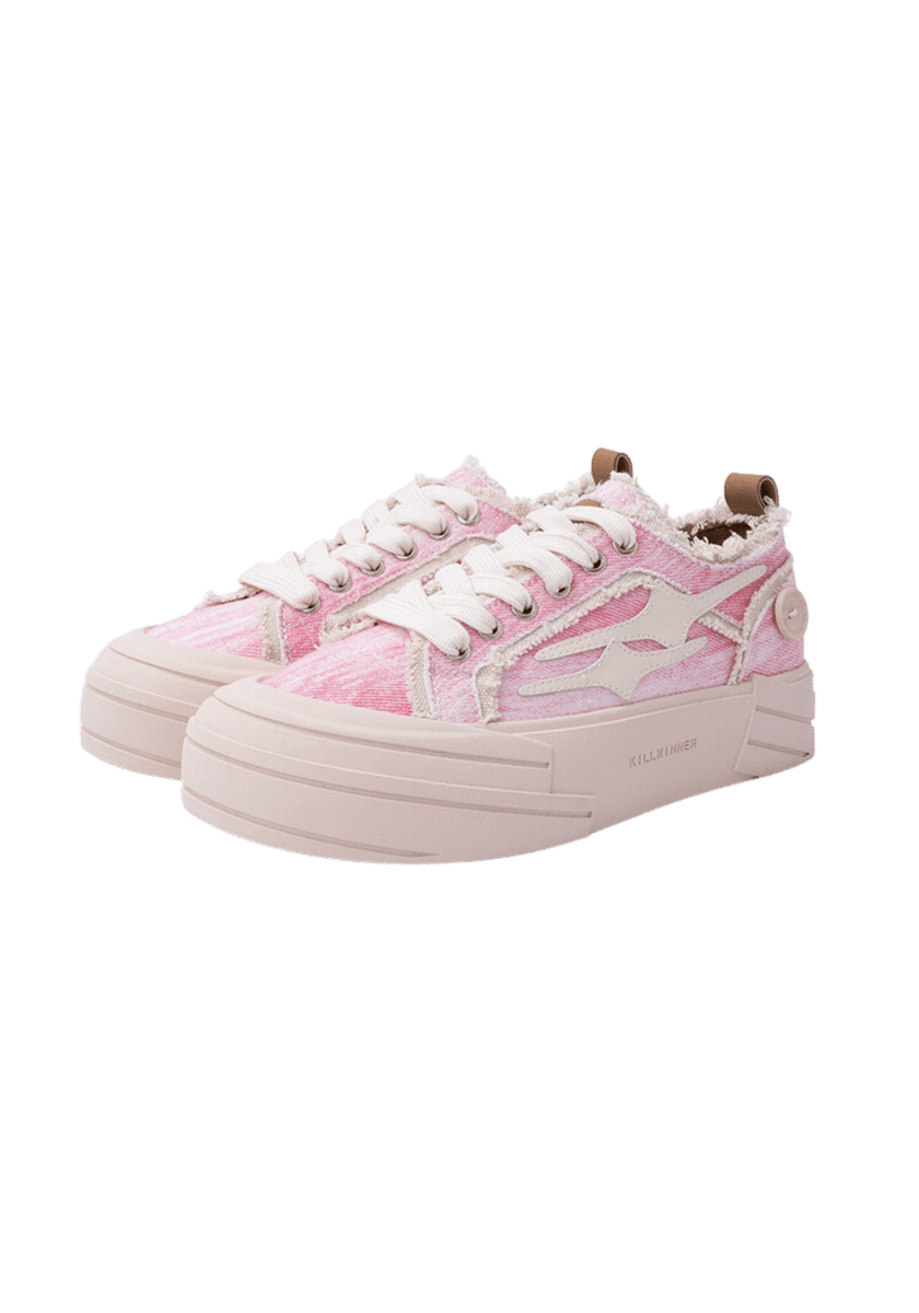 KillWINNER-Flower Pink Canvas Shoes – KILLWINNER