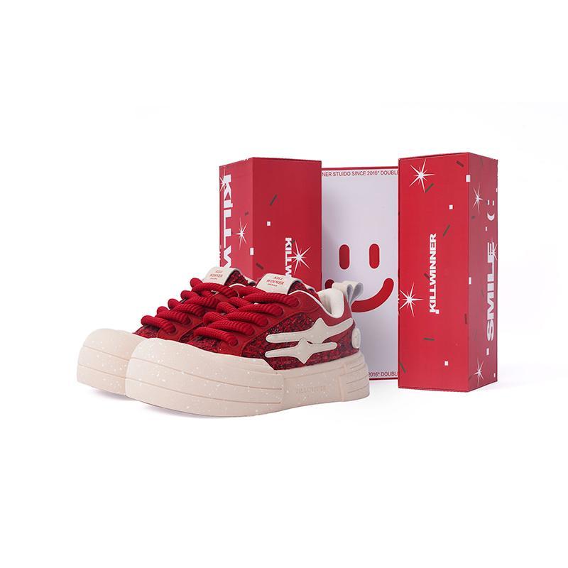 Smile Life Sneaker - Red – KILLWINNER