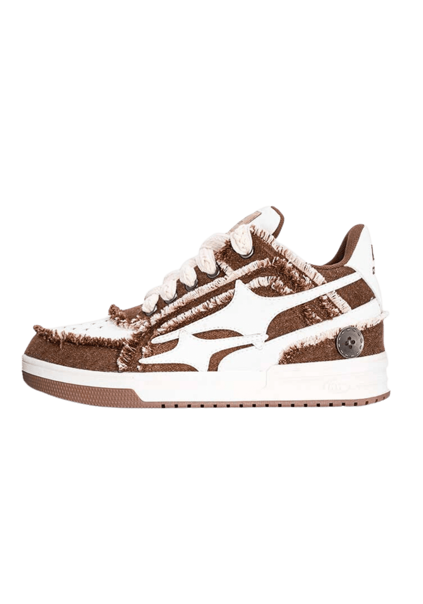 KillWINNER-Shattered Meteor Low Top Sneakers-Brown – KILLWINNER